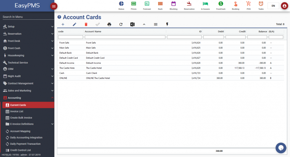 Accounts Receivable » EasyPMS